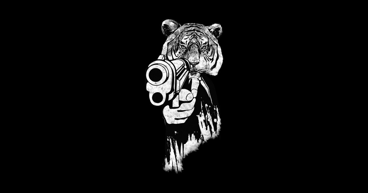 Gangsta Tiger Mafia Art Animals - Gangster Cat Tiger - Sticker | TeePublic