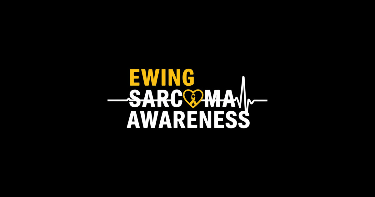 Ewing Sarcoma Awareness Heartbeat Yellow Ribbon Support - Ewing Sarcoma - Posters and Art Prints ...