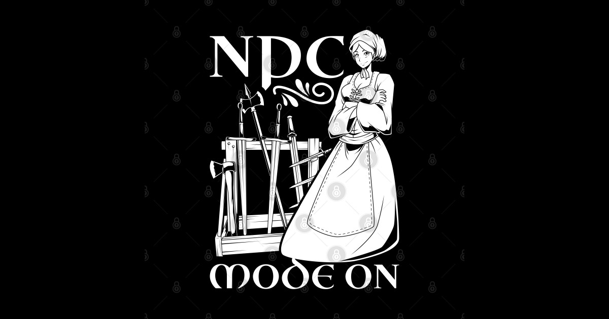 LARP - NPC Mode On - NPC - Larping - Sticker | TeePublic