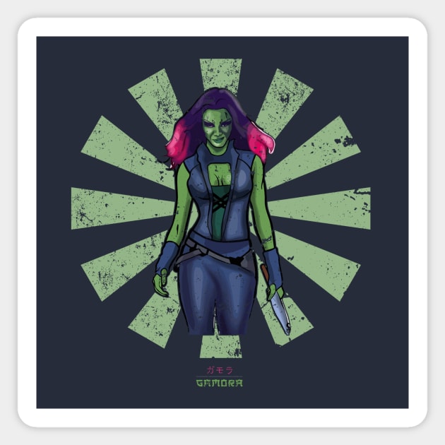 Gamora Retro Japanese Guardians Of The Galaxy - Guardians Of The Galaxy ...