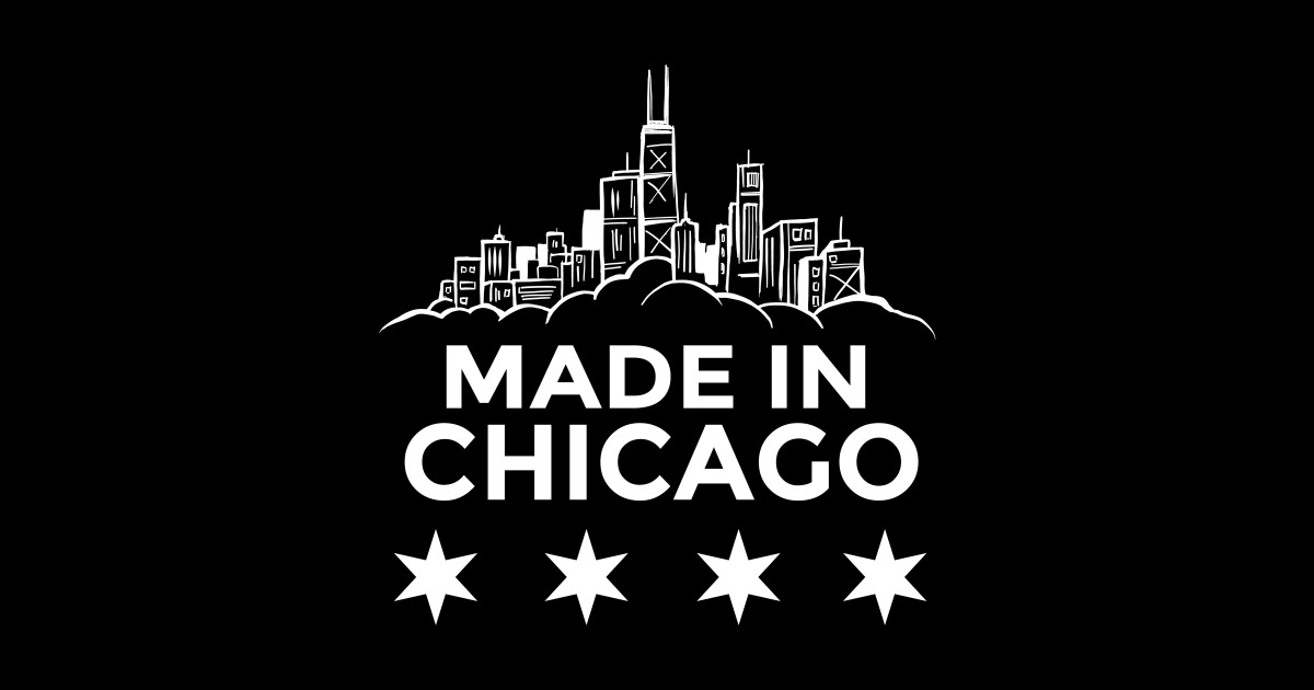 Chicago graphic, Chicago City Skyline, Made In Chicago design - Love To ...