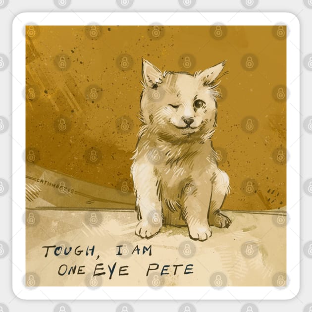 One Eye Pete - Cats - Sticker | TeePublic