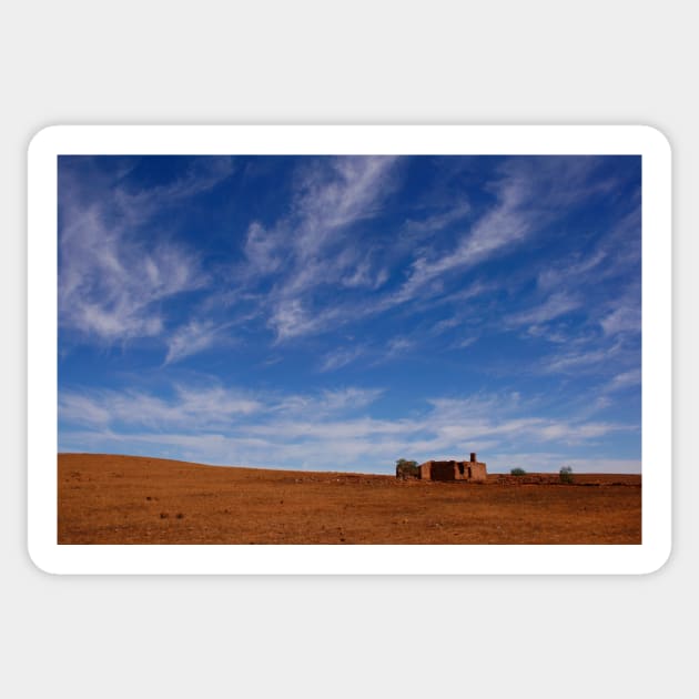 Ruins in the Australian Outback - Landscape - Sticker | TeePublic