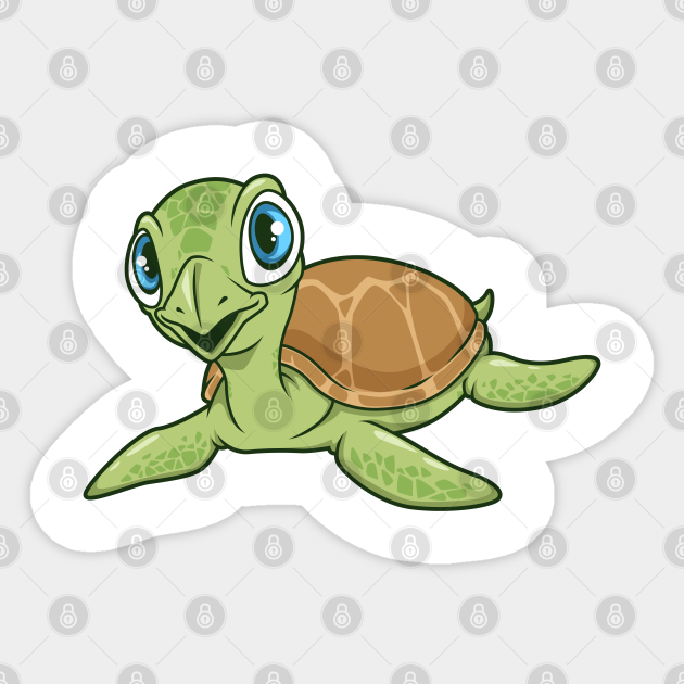 Kawaii turtle - Kawaii Turtle - Sticker | TeePublic
