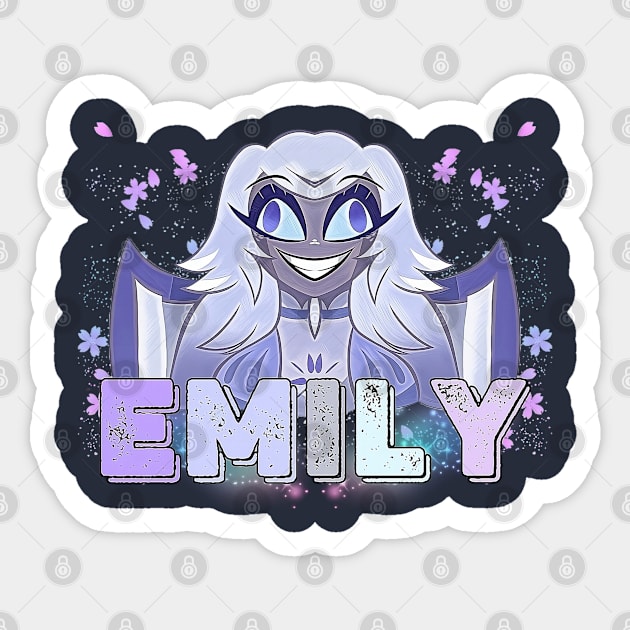 Cute And Beautiful Hazbin Hotel Emily - Hazbin Hotel Emily - Sticker ...