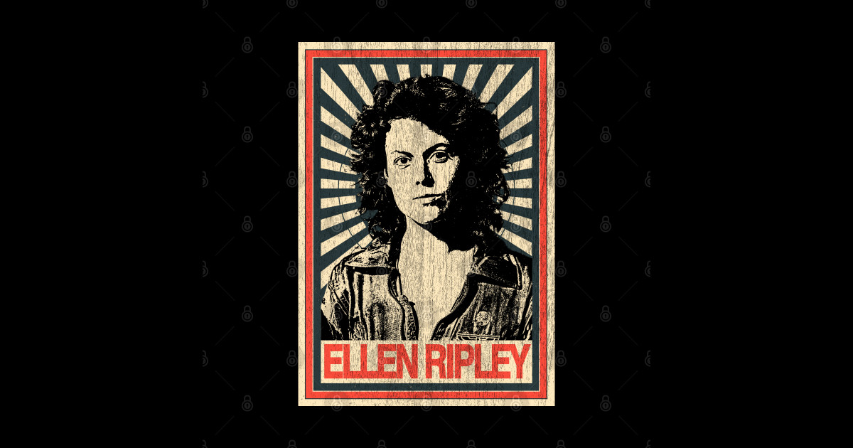Vintage Ellen Ripley - Ellen Ripley - Sticker | TeePublic