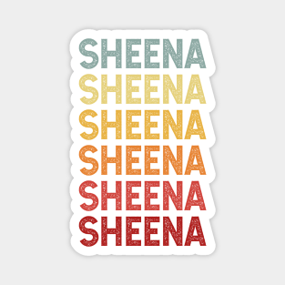 Personalized Sheena Name Vintage Styles Magnets for Sale | TeePublic