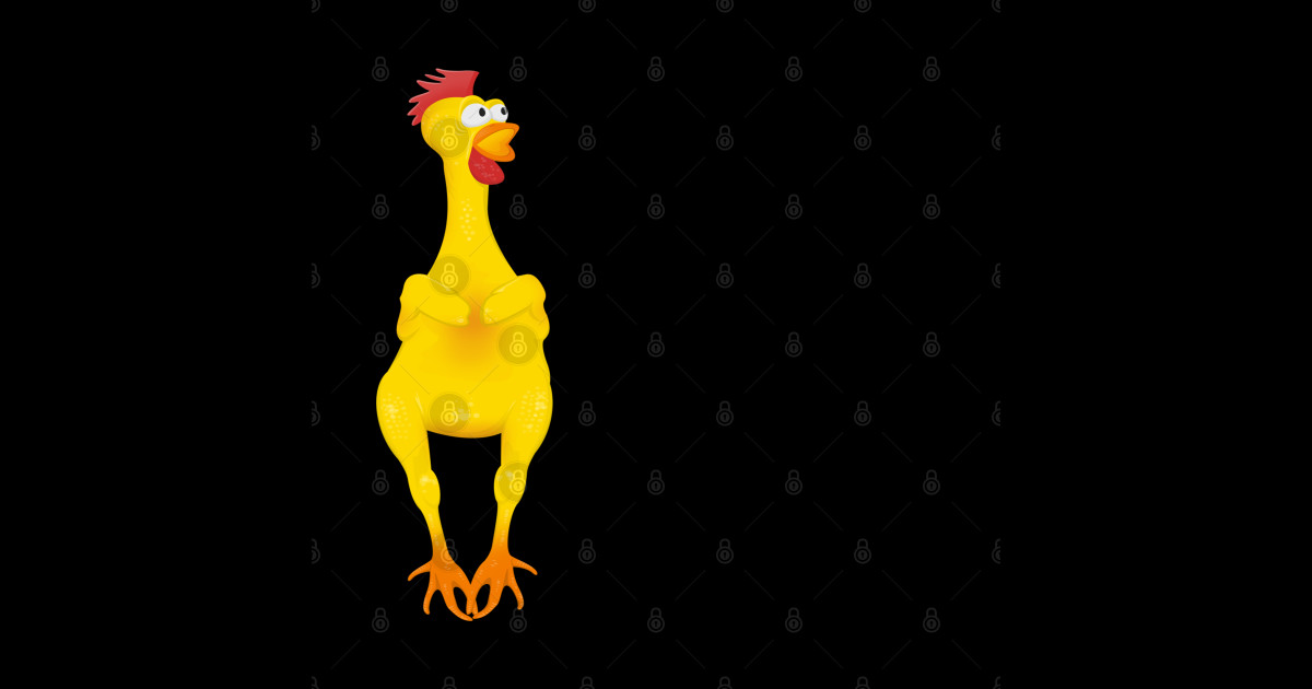 Rubber Chickens are my therapy - Rubber Chicken - Sticker | TeePublic