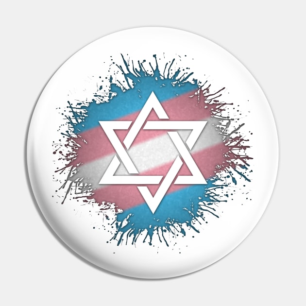 Paint Splatter Transgender Pride Star of David Symbol - Pagan Symbols ...