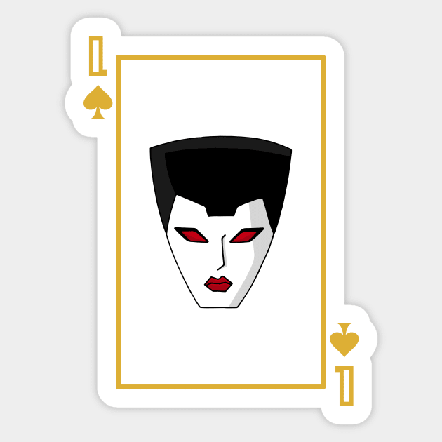 Queen Card - Batmanbeyond - Sticker | TeePublic