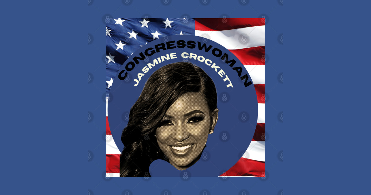 Congresswoman Jasmine Crockett - Jasmine Crockett - T-Shirt | TeePublic