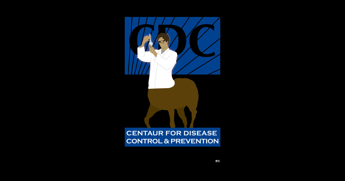 Centaur for Disease Control - Cdc - Sticker | TeePublic