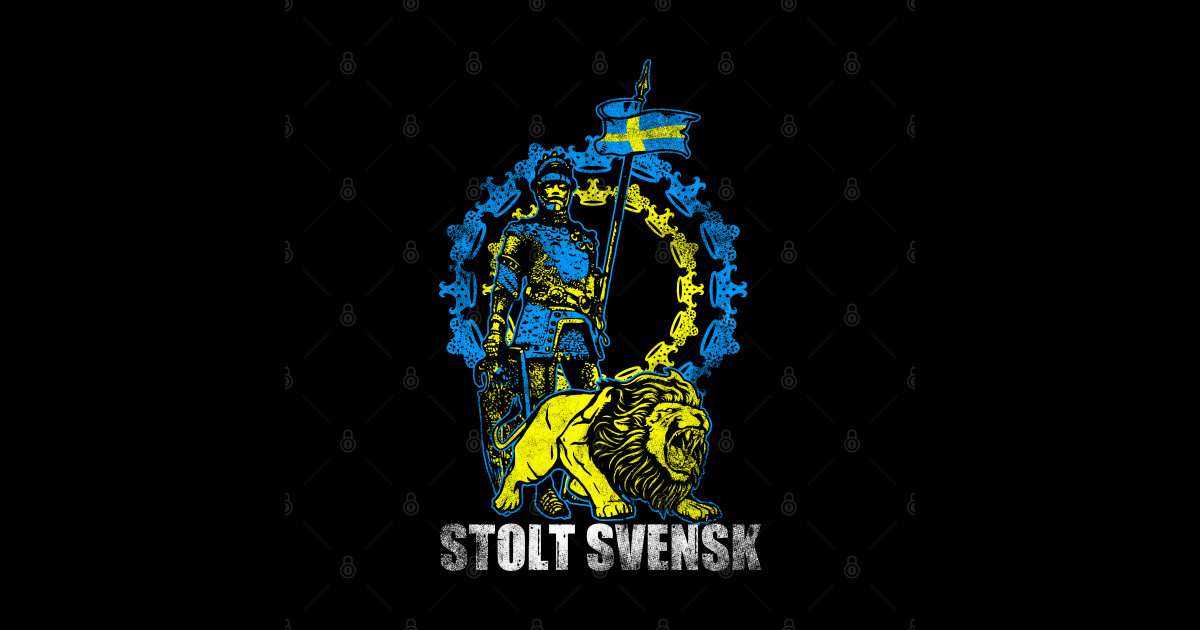 Proud Swede - Stolt Svensk - Proud Swede - Sticker | TeePublic
