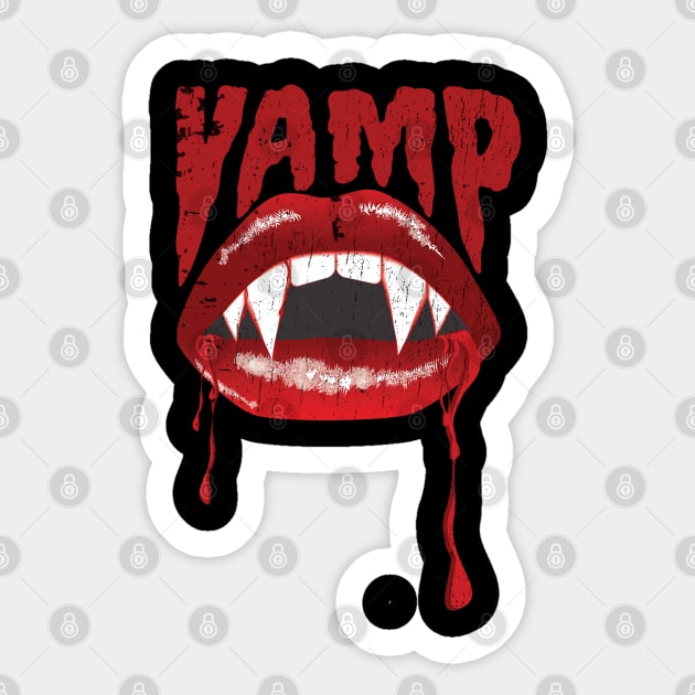 Vamp Retro Horror - Vamp - Sticker | TeePublic