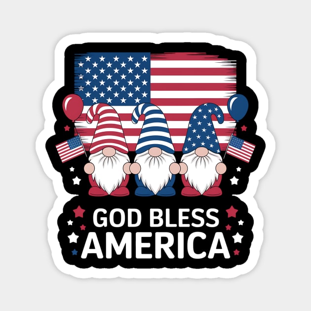 Memorial Day Gnomes Patriotic Christians God Bless America - Memorial ...
