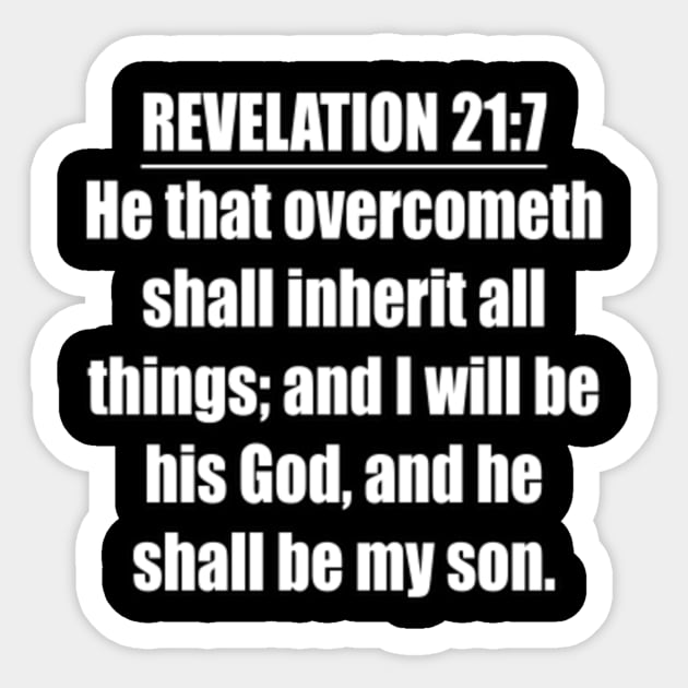Revelation 21:7 King James Version Bible Verse - Revelation 21 7 ...