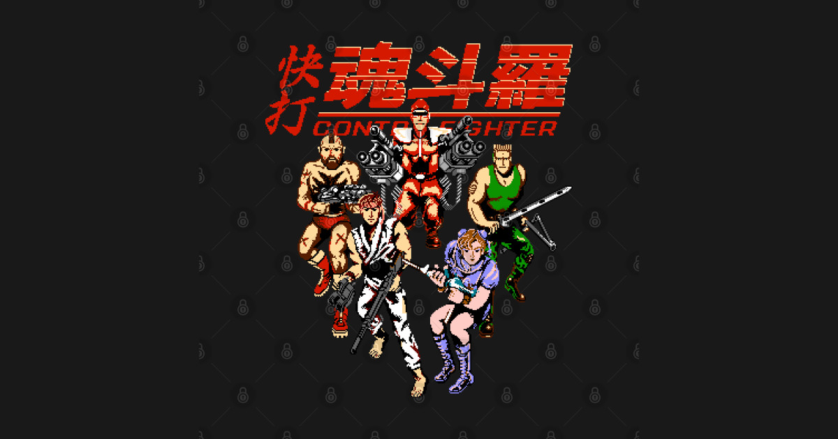 Contra Fighter - Bootleg Contra Street Fighter - T-Shirt | TeePublic