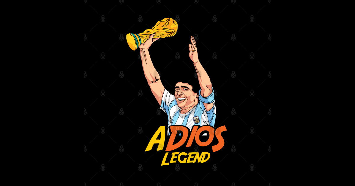 adios legend - Football - Sticker | TeePublic