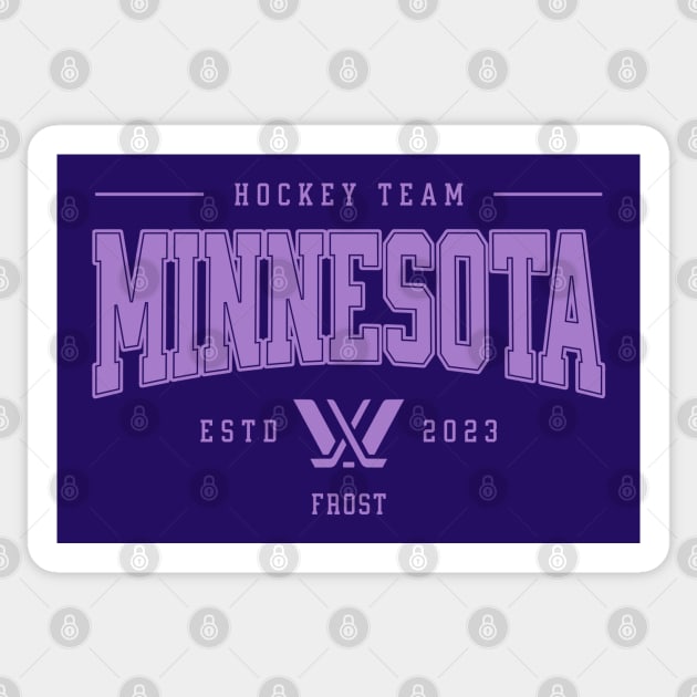 Minnesota Frost Women’s Hockey Team Logo - Minnesota Hockey - Sticker ...