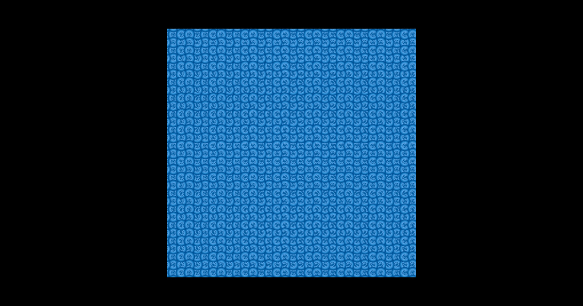 Retro Inspired D20 Circles Seamless Pattern - Blue - Repeating Pattern ...