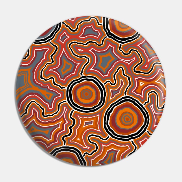 Aboriginal Art - Different Pathways - Pathways - Pin | TeePublic