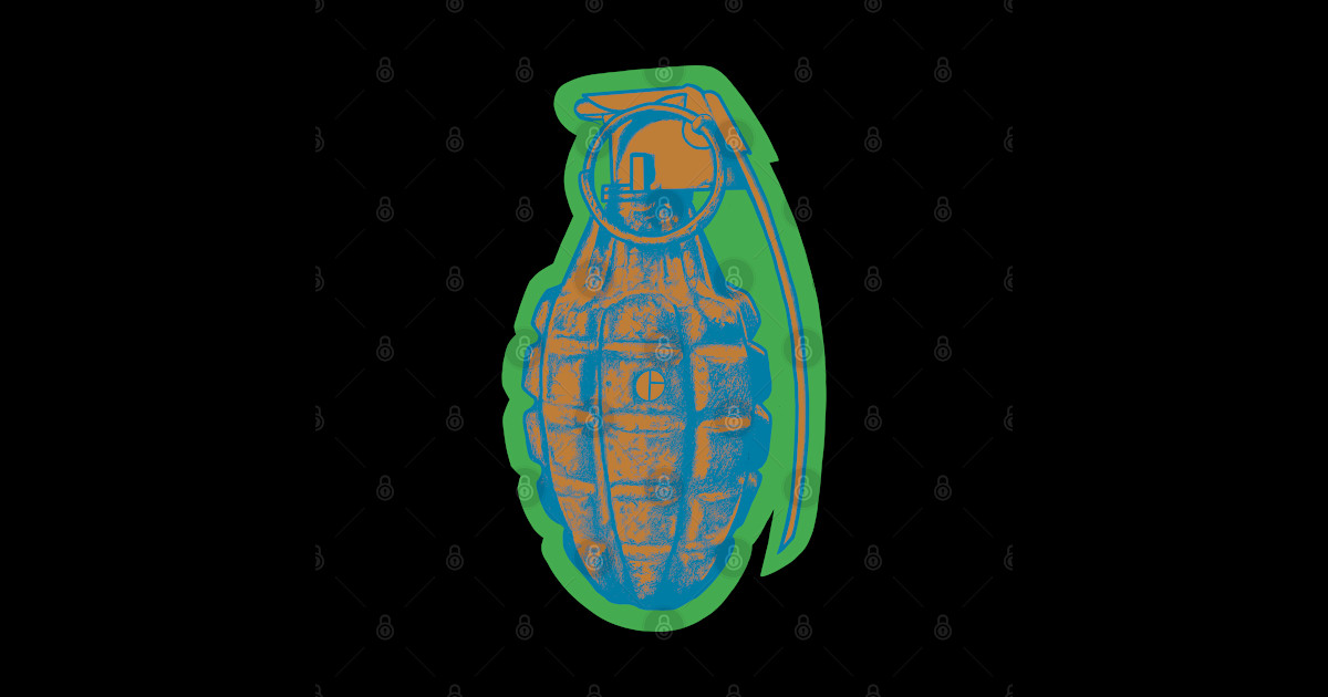 Hand Grenade - Grenade - Sticker | TeePublic