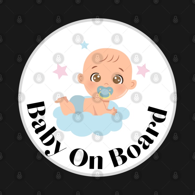 Cute BABY on board sign Sticker - Baby On Board - T-Shirt | TeePublic