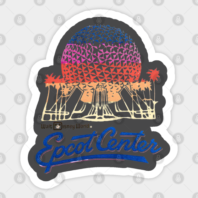Retro EPCOT Center 80s Logo - Epcot Center - Sticker | TeePublic