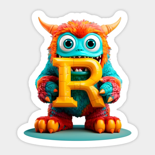 Cute Monster for Kids Alphabet Letter R Funny Back to School - Back To ...