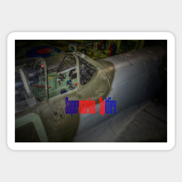 Supermarine Spitfire Cockpit - Spitfire - Sticker | TeePublic