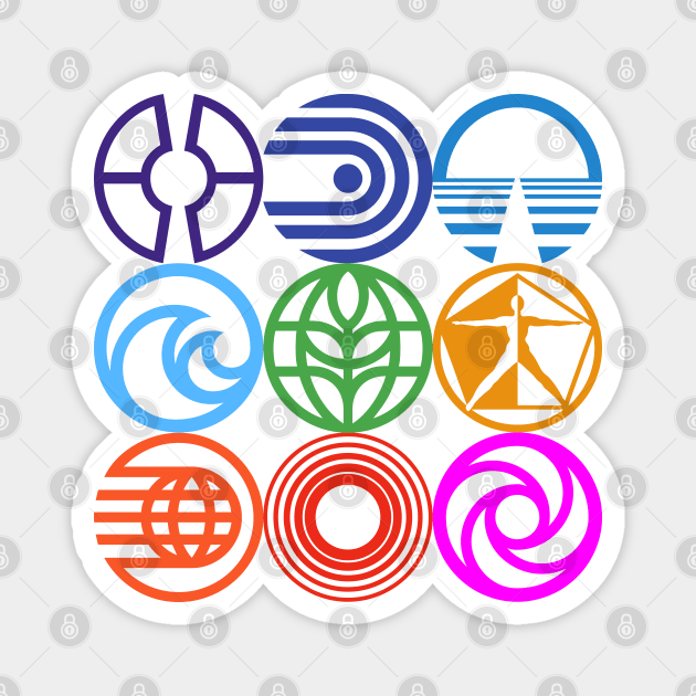 Retro Epcot Logos - Epcot - Magnet | TeePublic