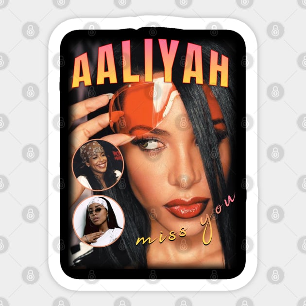 Aaliyah - Aaliyah - Sticker | TeePublic