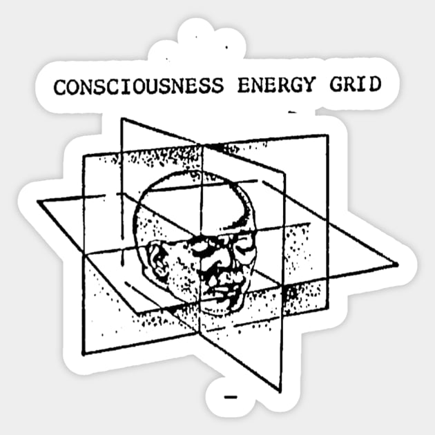 Consciousness Energy Grid - Creepy - Sticker | TeePublic