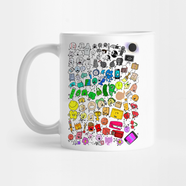 BFDI Inanimate Insanity All Characters (Transparent) - Bfb - Mug ...