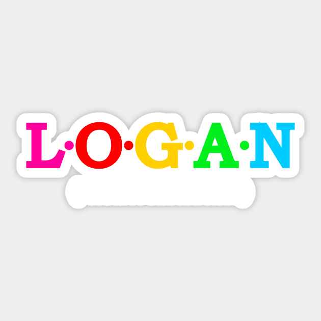 Logan - From a small hill. - Baby Shower Gifts - Sticker | TeePublic
