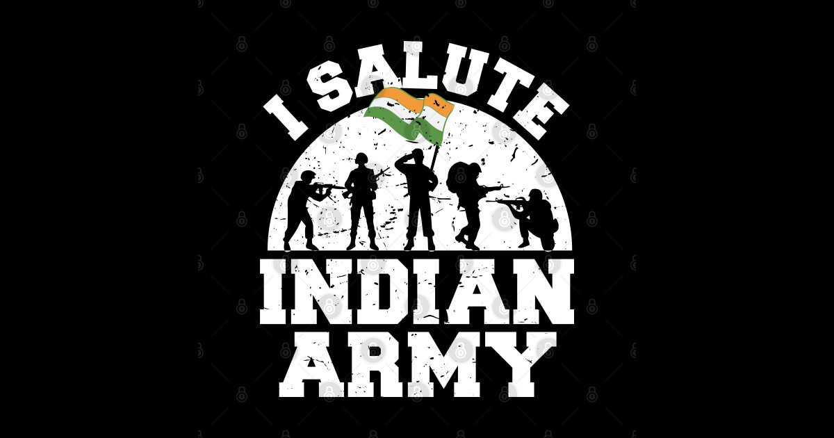 I Salute Indian Army Patriotic Indian t-shirt - Indian Army - Sticker ...