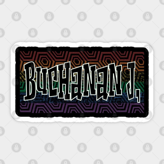 LGBTQ PRIDE USA BUCHANAN - Lgbtq - Sticker | TeePublic