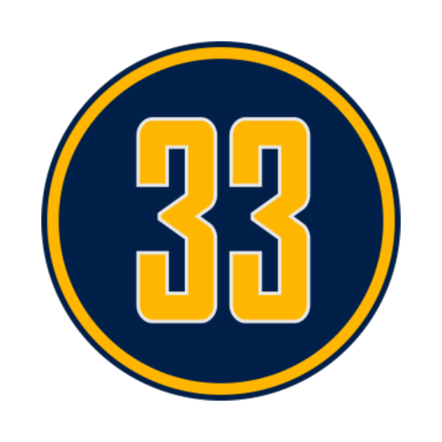 Myles Turner Number 33 Jersey Indiana Pacers Inspired - Indiana Pacers ...