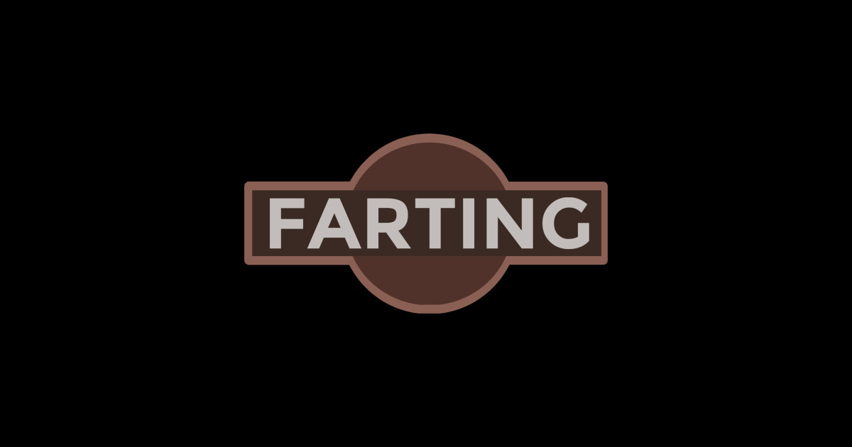 Martini Farting logo parody - Farting Logo - Magnet | TeePublic