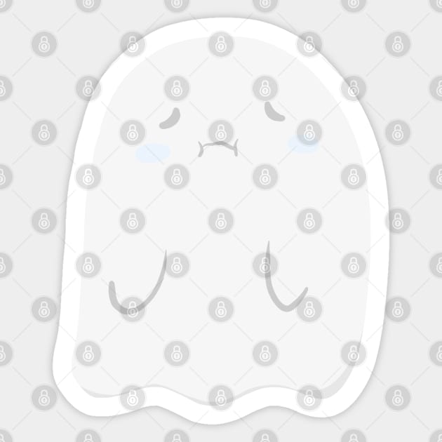 Little sad ghost - Sad - Sticker | TeePublic
