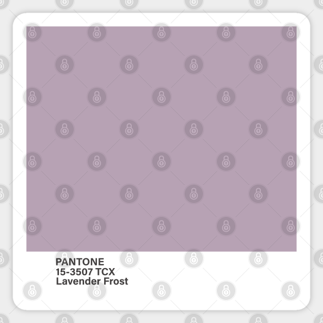 pantone 15-3507 TCX Lavender Frost - Pantone Color - Sticker | TeePublic