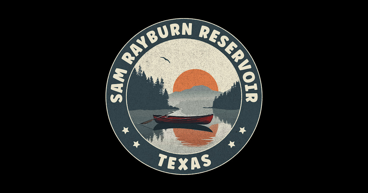Sam Rayburn Reservoir Texas Sunset - Sam Rayburn Reservoir - Sticker ...