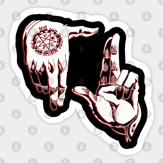 alucard hellsing ultimate hand - Hellsing Ultimate - Sticker | TeePublic