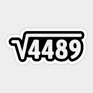 Square Root 4489 Halloween Stickers for Sale | TeePublic
