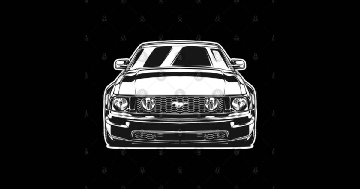V8 Muscle Power – S197 GT Iconic Street Machine - Car - Sticker | TeePublic