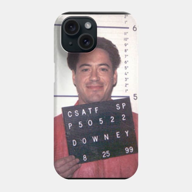 Robert Downey Jr Mugshot - Robert Downey Jr - Phone Case | TeePublic