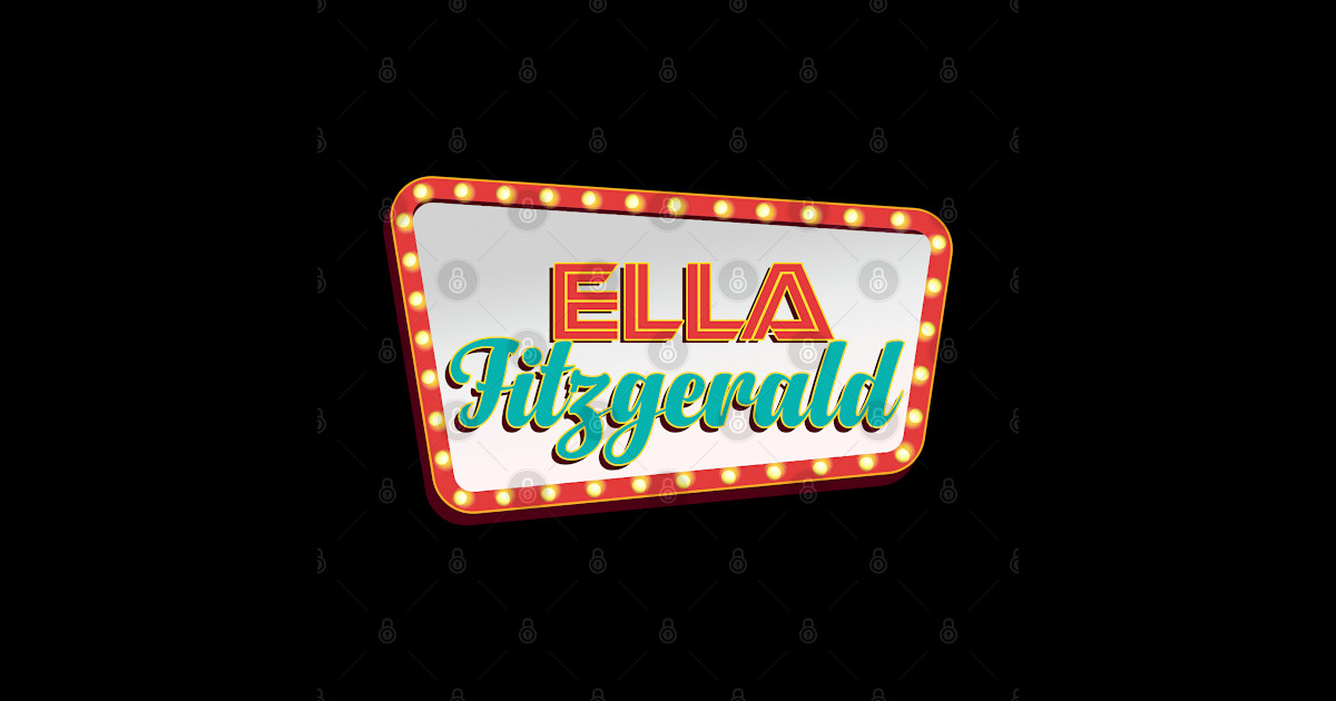 Ella Fitzgerald // Lightboard Style Typography Design - Queen Of Jazz ...