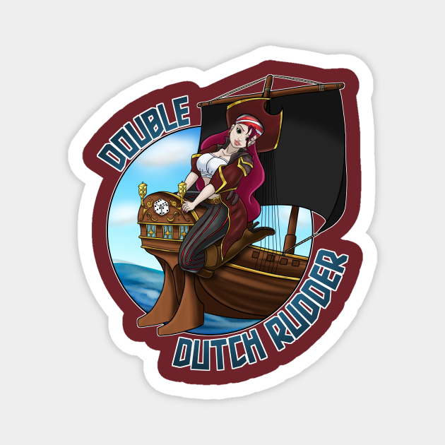 Team Double Dutch Rudder Double Logo - Teamdoubledutchrudder - Magnet ...