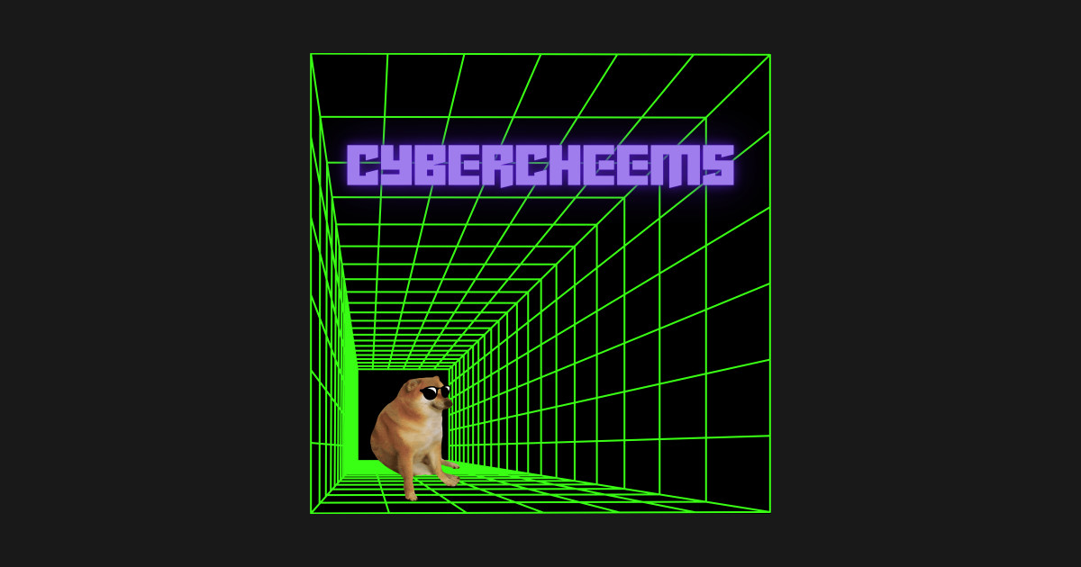 CyberCheems the dog in the cybermatrix - Cheems - T-Shirt | TeePublic