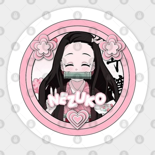 Nezuko kamado - Nezuko Kamado - Sticker | TeePublic
